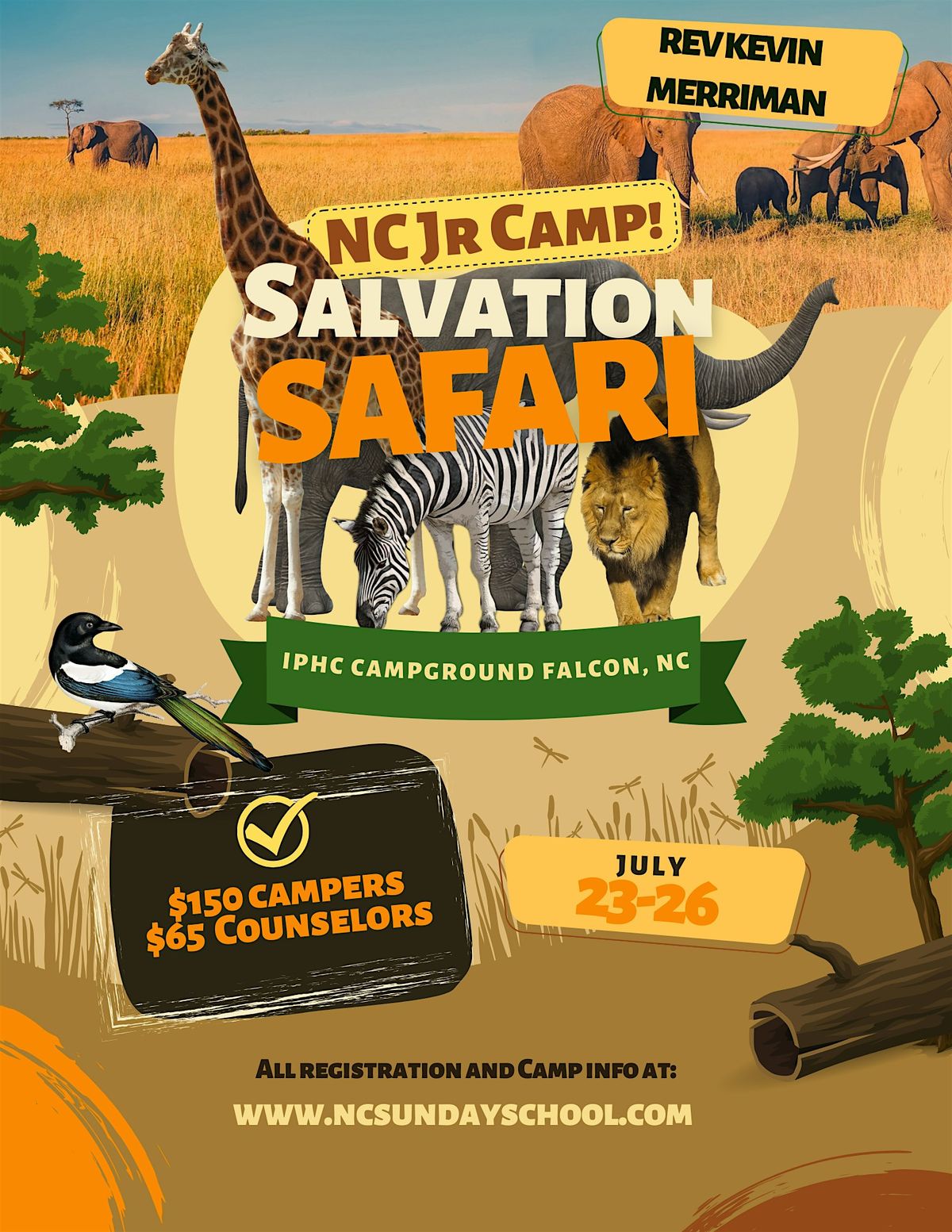 NC Jr. Camp 2024 - Salvation Safari, IPHC Campground, Falcon, 23 July ...