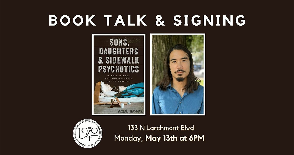 Book Talk! Neil Gongs Sons, Daughters, and Sidewalk Psychotics ...