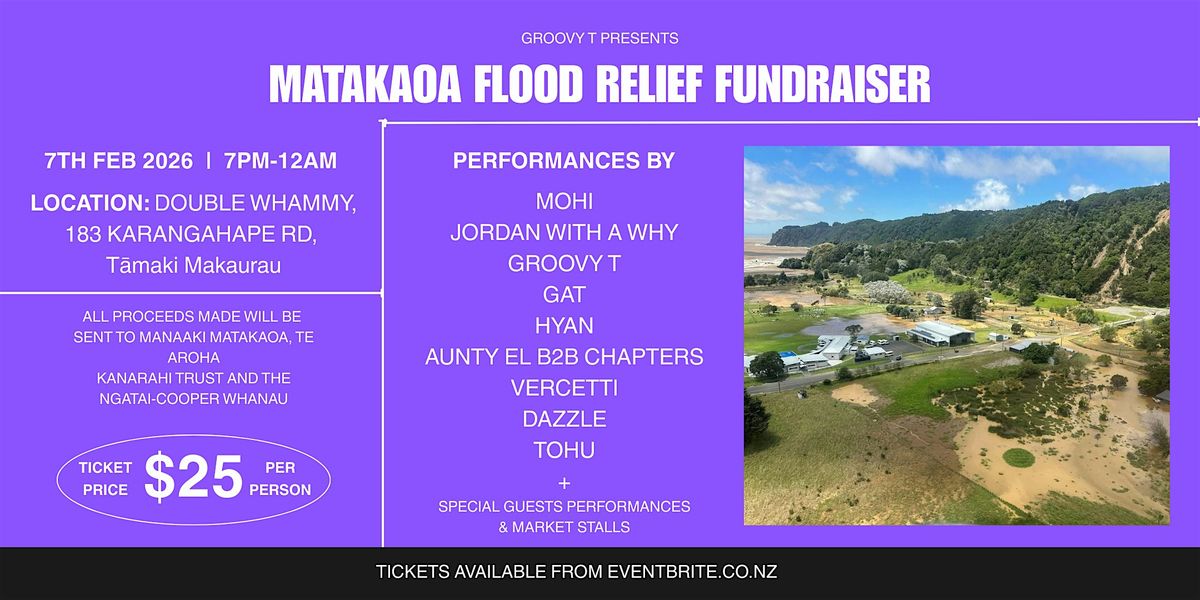 Matakaoa Flood Relief Fundraiser (Tāmaki Makaurau), Whammy Bar/Double ...
