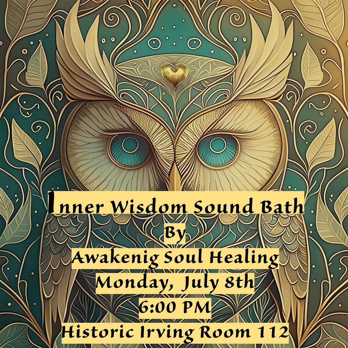 Inner Wisdom Soundbath, Historic Irving-MYCA Room 112, Mesa, 8 July ...