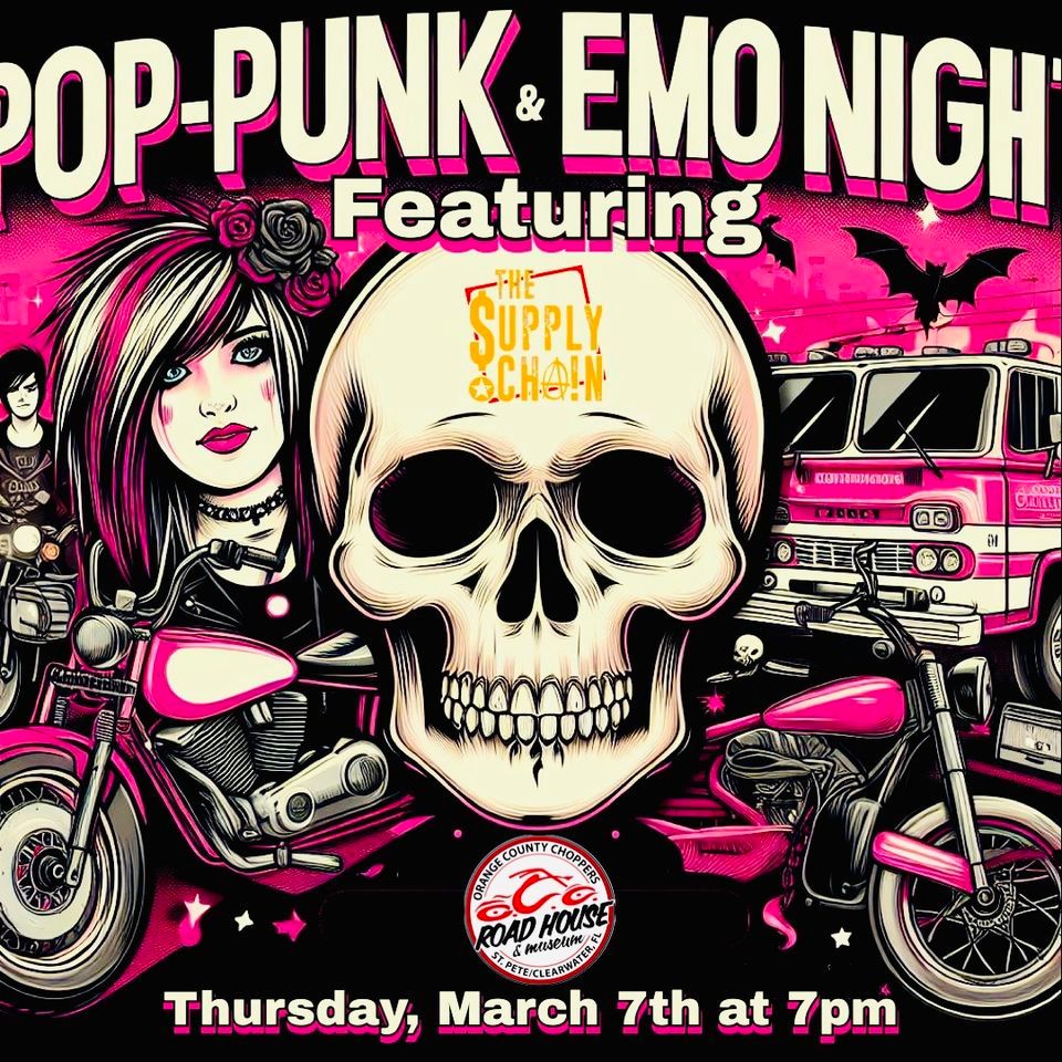 Pop-Punk & Emo Bike Night W/ The Supply Chain , OCC Road House, Pinellas Park, 7 March 2024 ...