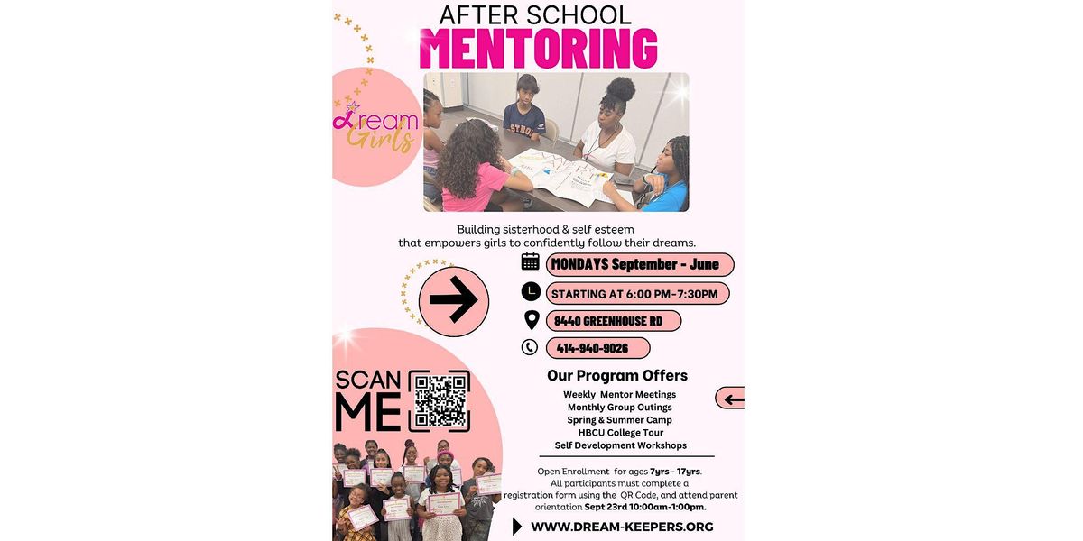 Dream Girls Mentoring Program, Richard & Megan Weekly Community Center ...
