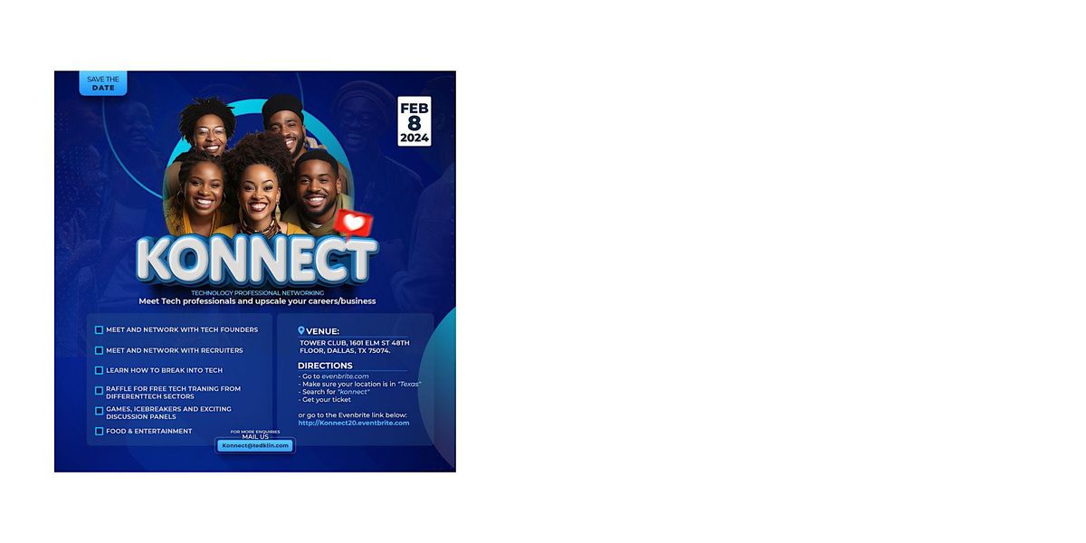 Konnect 2.0: Technology Professional Event, Tower Dallas, 8 February ...