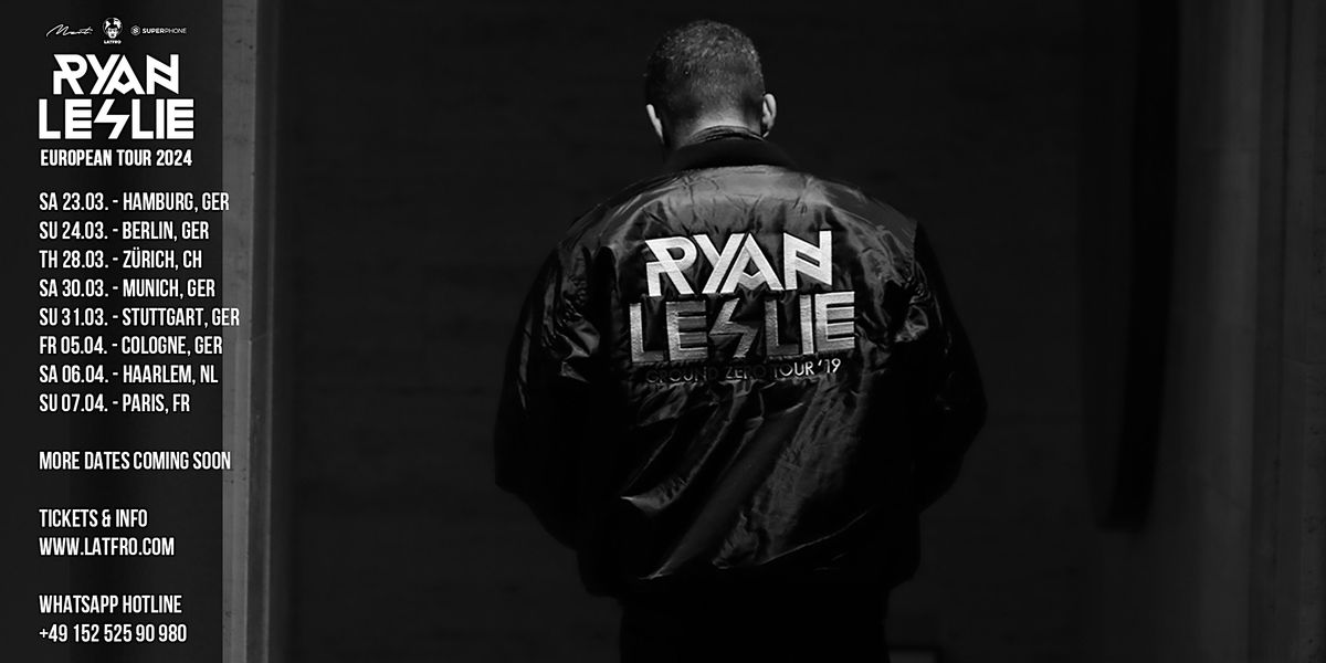 Ryan Leslie You Know My Speed European Tour - Live in Paris, Cabaret ...