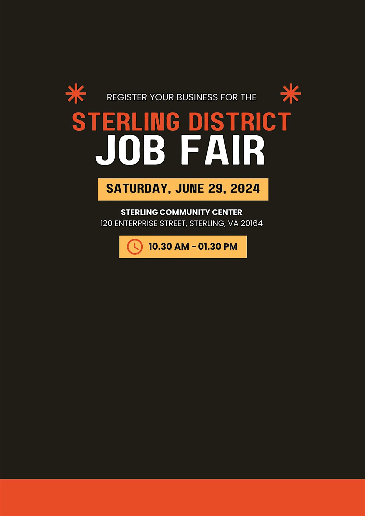 2024 Sterling District Job Fair (VENDOR REGISTRATION), Sterling ...