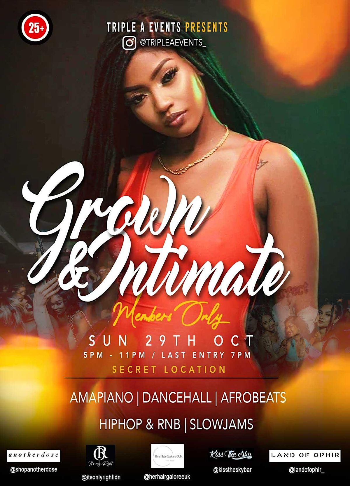 TRIPLE A EVENTS PRESENTS .............. GROWN & INTIMATE, Camden Town ...
