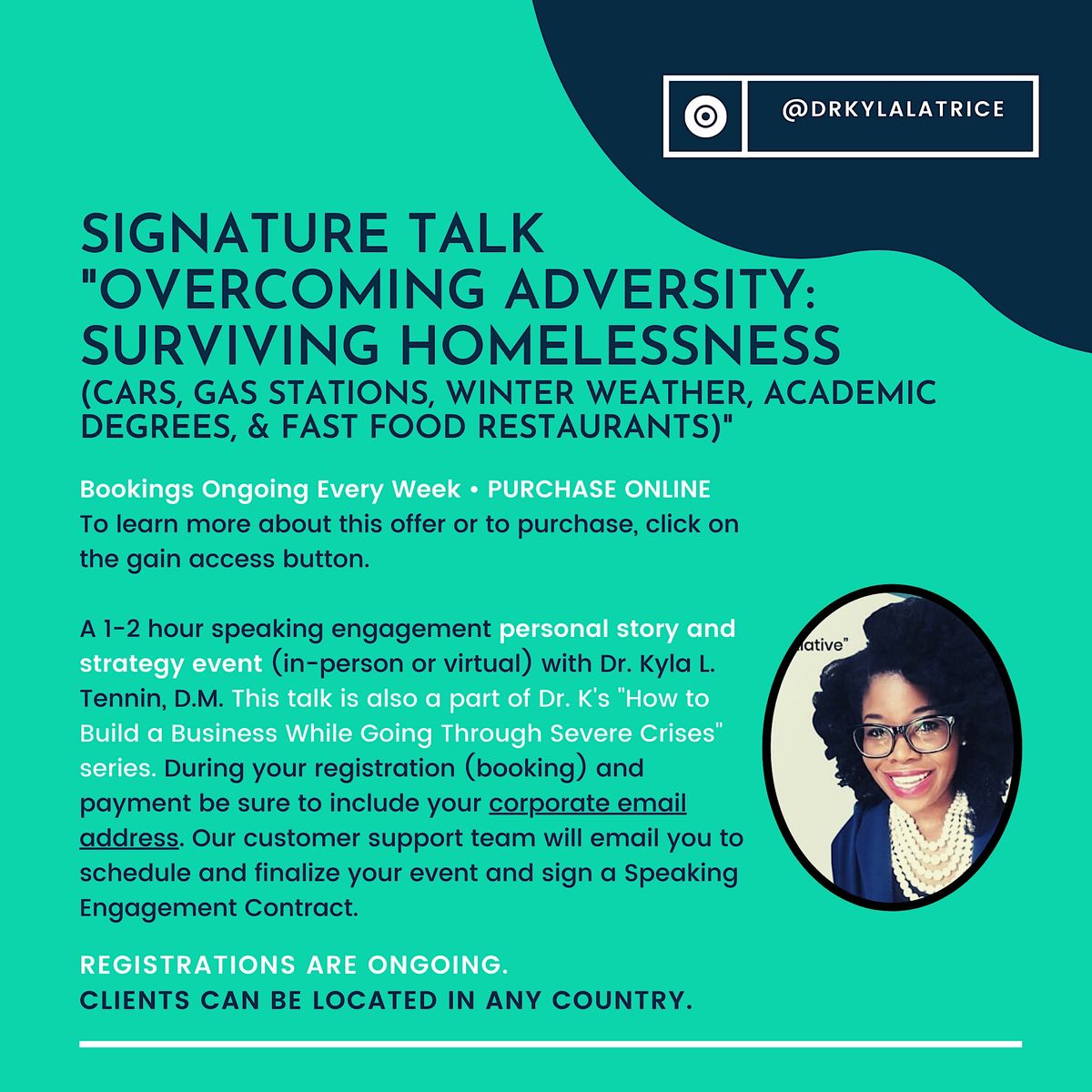 Signature Talk (Overcoming Adversity: Surviving Homelessness), 14 May ...