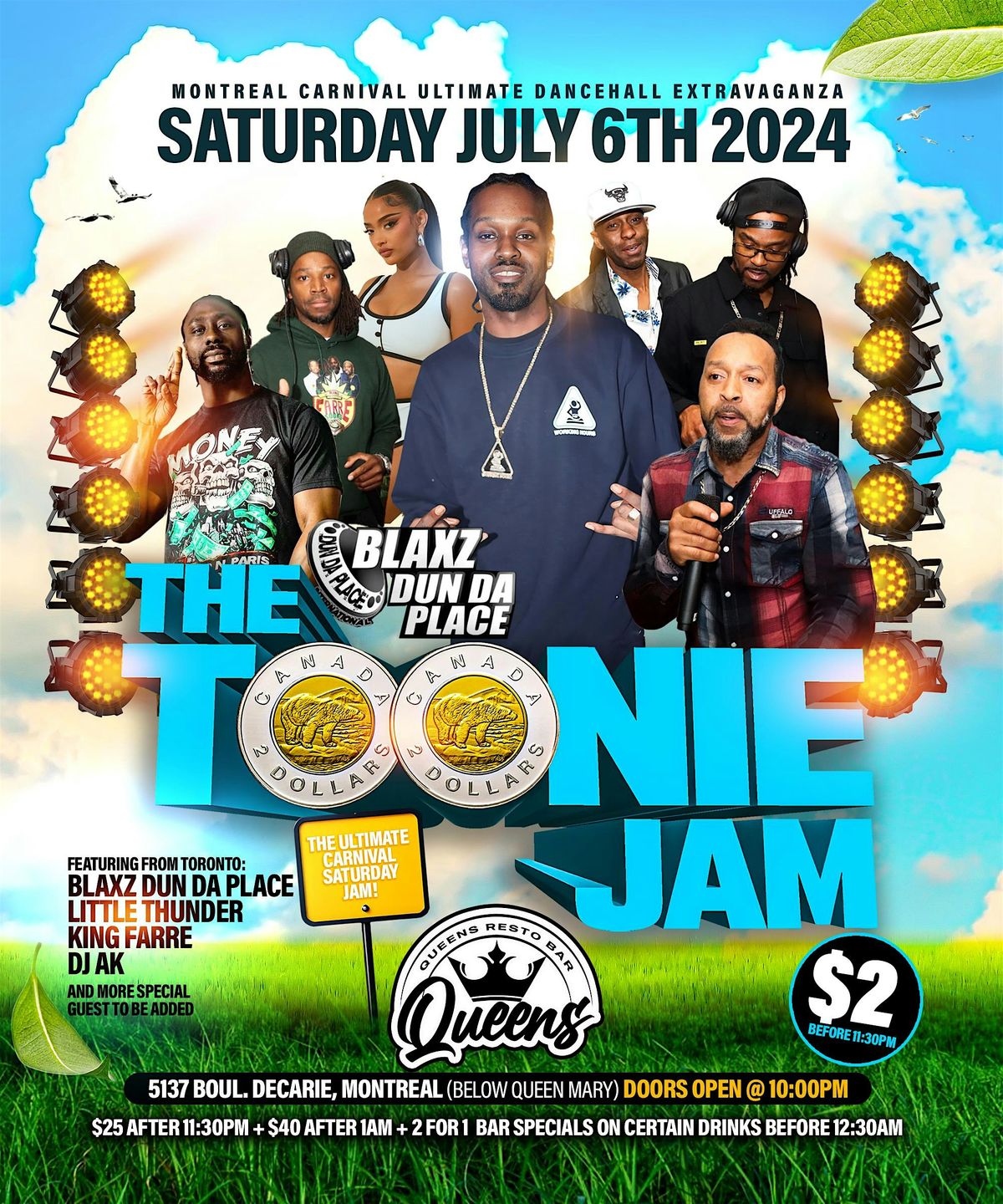 THE TOONIE JAM- Montreal Carnival Saturday Dancehall Extravaganza ...