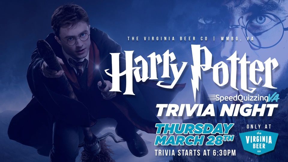 Harry Potter Trivia Night at Virginia Beer Company, The Virginia Beer ...