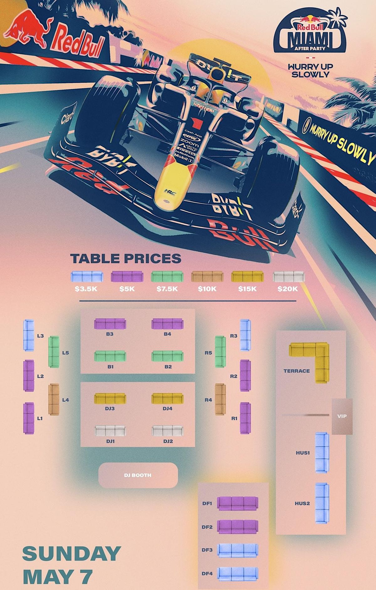 Red Bull After Party: Hurry Up Slowly Race Week, 150 NW 21st St, Miami ...