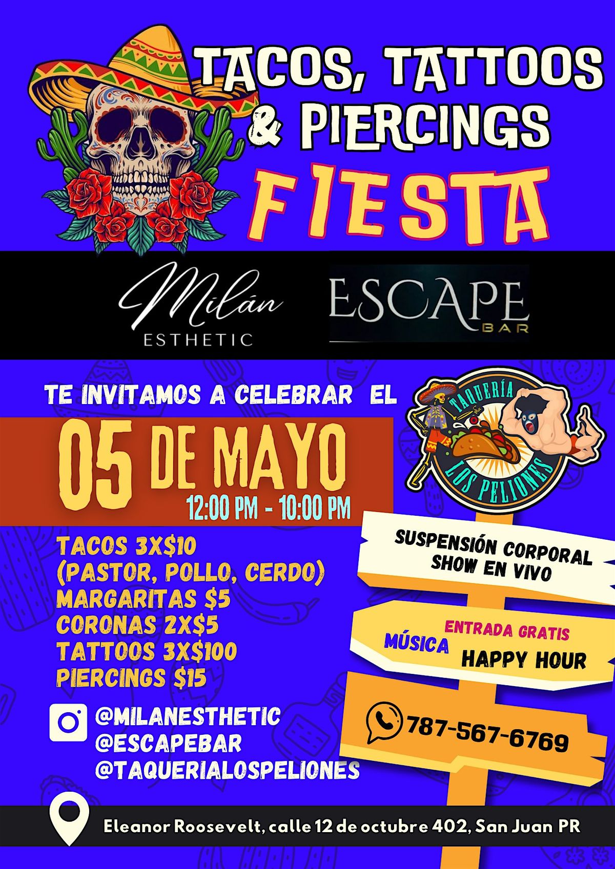 Tacos, Tattoos & Piercings, 402 C. 12 de Octubre, San Juan, 5 May 2024 ...