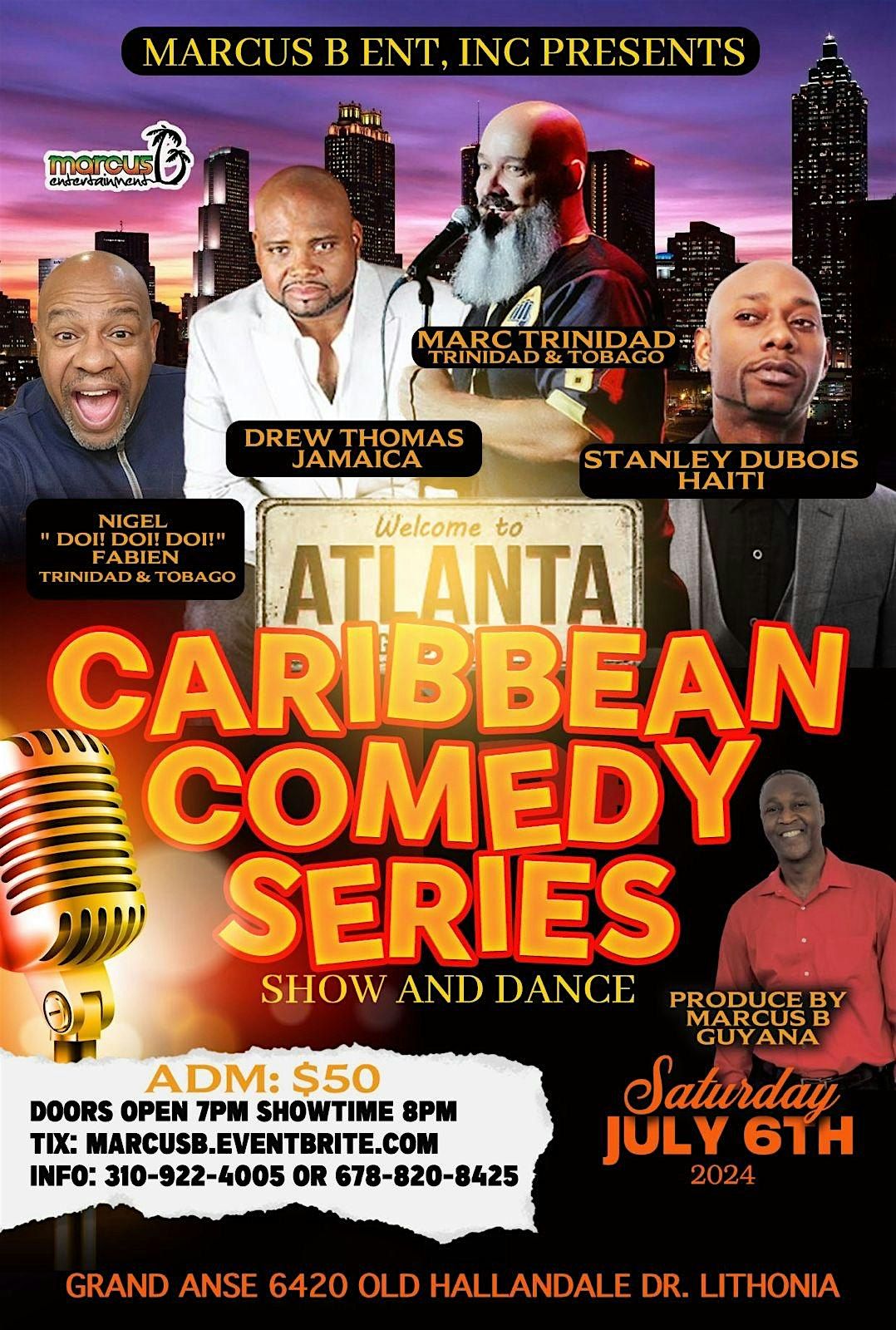 Caribbean Comedy Series Atlanta Show and Dance, 6420 Old Hillandale Dr ...