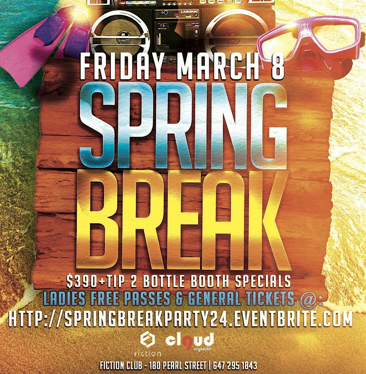 "SPRING BREAK" @ FICTION | FRI MARCH 8 | LADIES FREE & 18+, Fiction ...