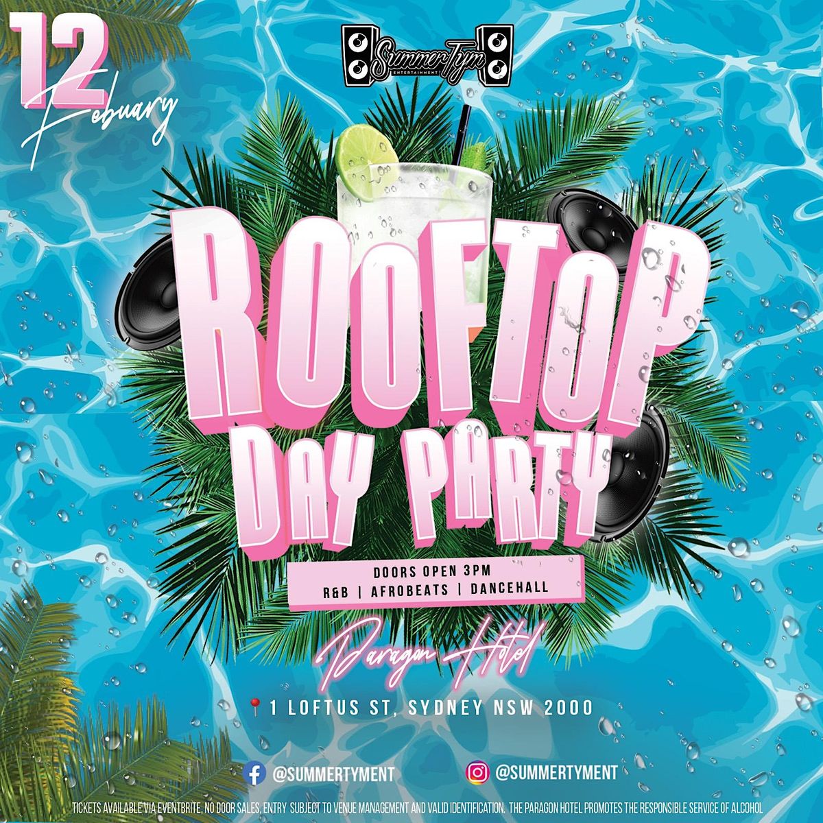 Roof Top Day Party Paragon Hotel 12th Feb 1 Loftus St Sydney roof-top-day-party-paragon-hotel-12th-feb-1-loftus-st-sydney