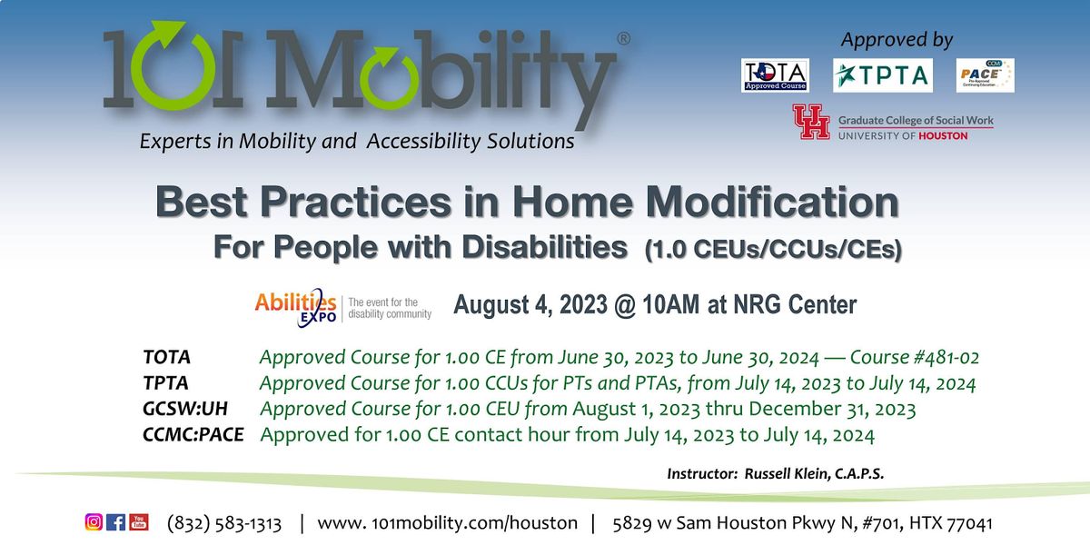 Best Practices in Home Modification For People with Disabilities, NRG ...