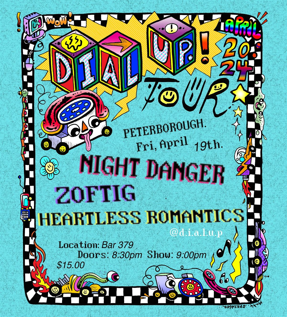Dial up W/ Heartless Romantics, Night Danger and Zoftig., 379 Water ...
