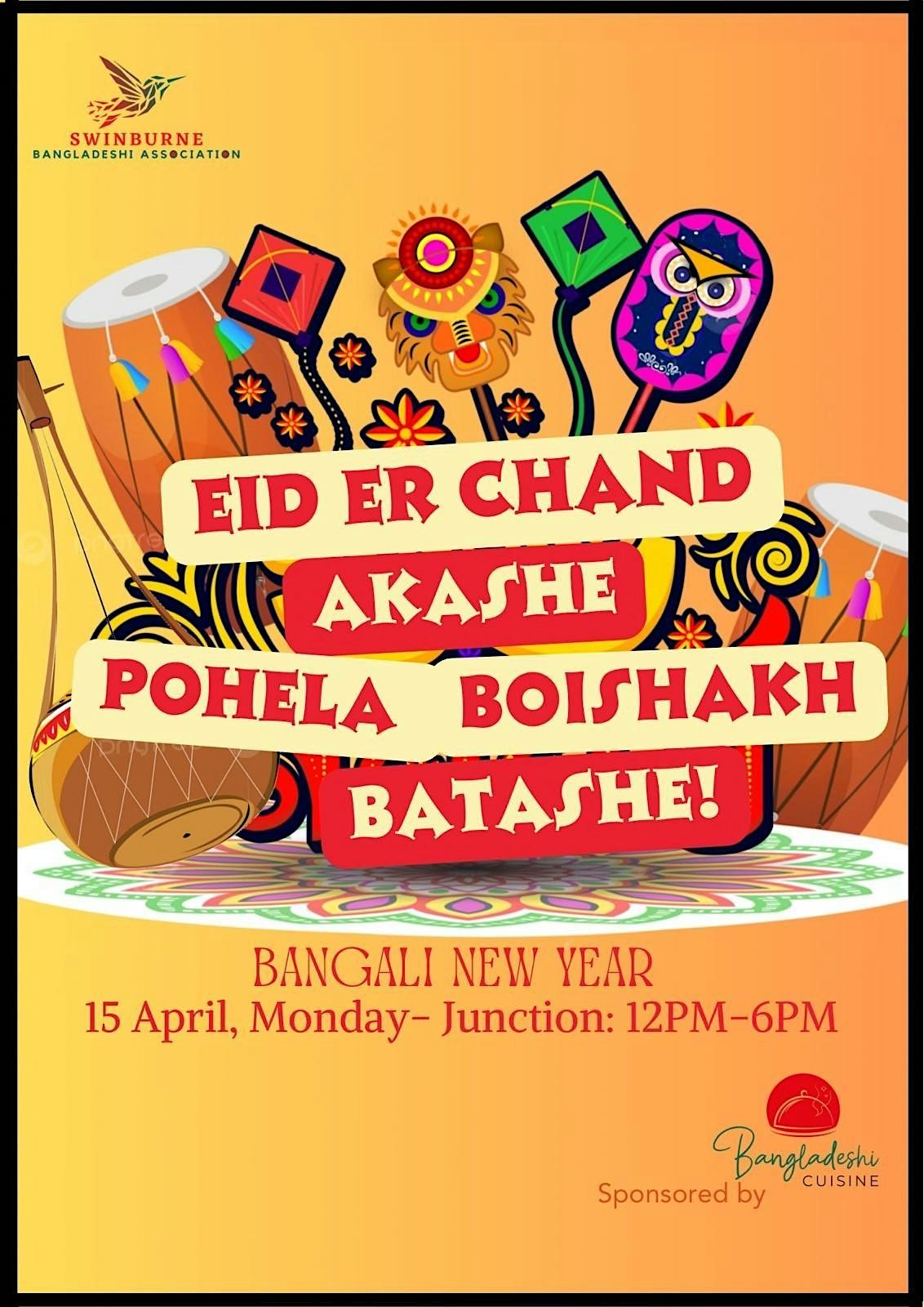 EID ER CHAND AKASHE POHELA BOISHAKH BATASHE, The Junction, Hawthorn, 15 ...