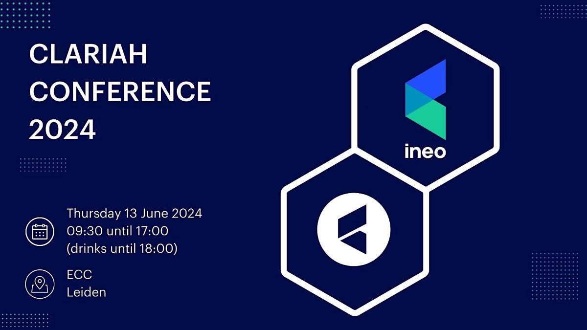 CLARIAH Conference 2024, ECC Leiden - vergaderlocatie, 13 June 2024 ...