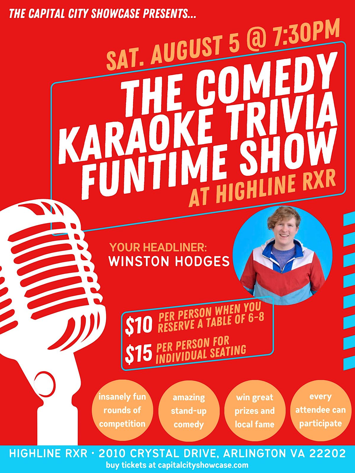 The Comedy Karaoke Trivia Funtime Show with Winston Hodges, HIGHLINE ...