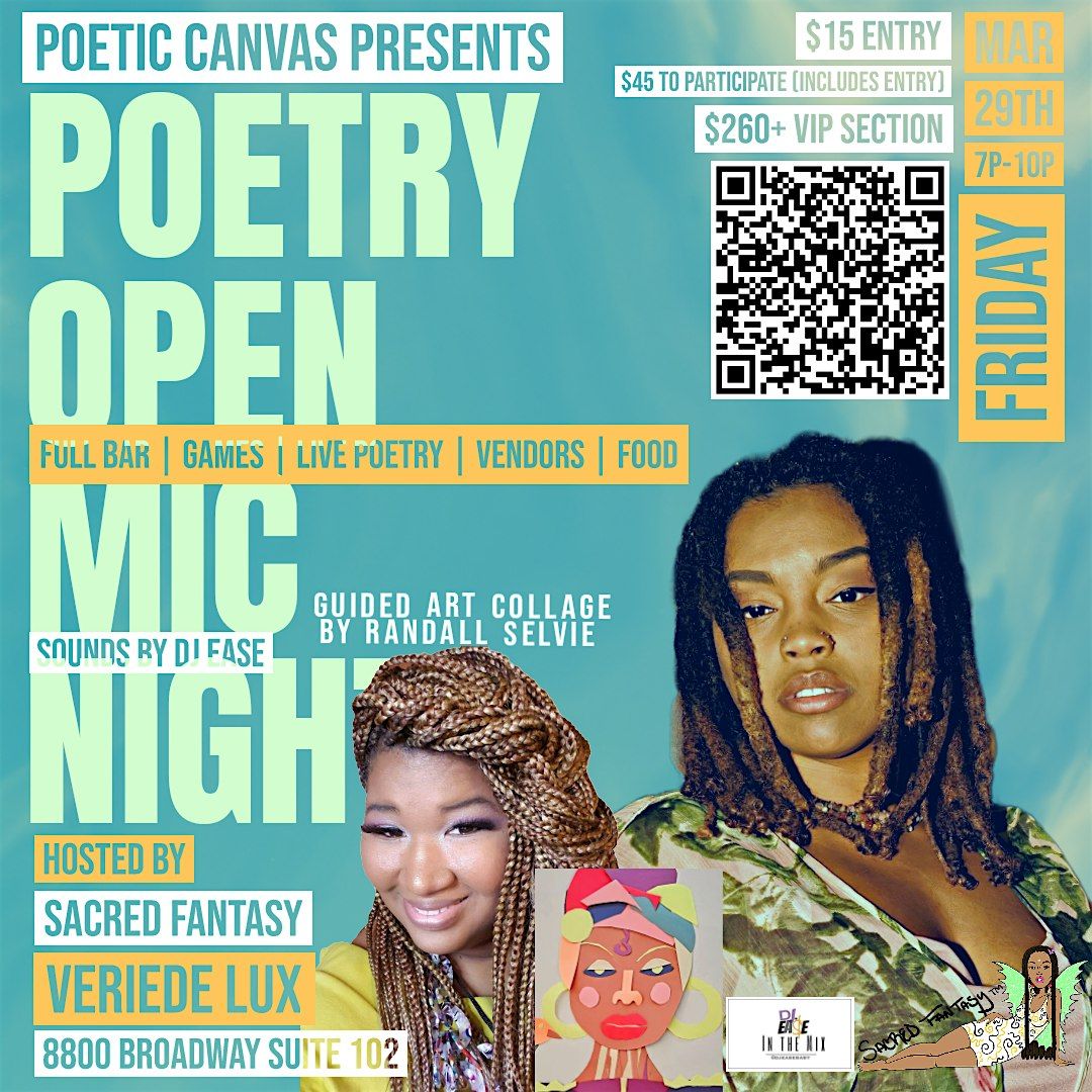 Poetry Open Mic Night w/ Guided Collage Workshop at Veriede Lux, Bar ...