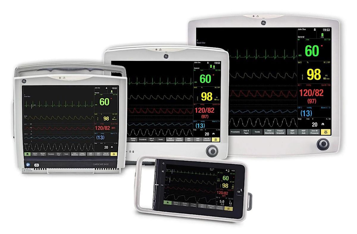 GE Patient Monitors- AT/A - City Hospital, Nottingham City Hospital, 16 ...