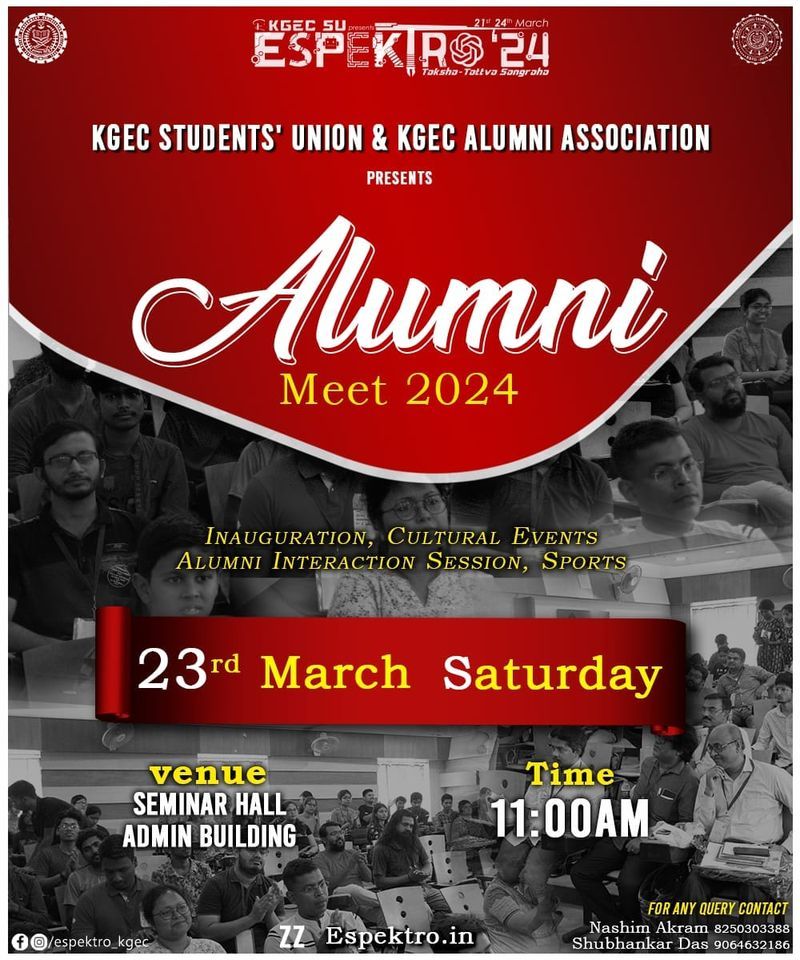KGEC Alumni Meet 2024., Kalyani Government Engineering College ...
