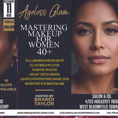 Ageless Glam: Mastering Makeup for Women 40+, Salon & Co., West ...