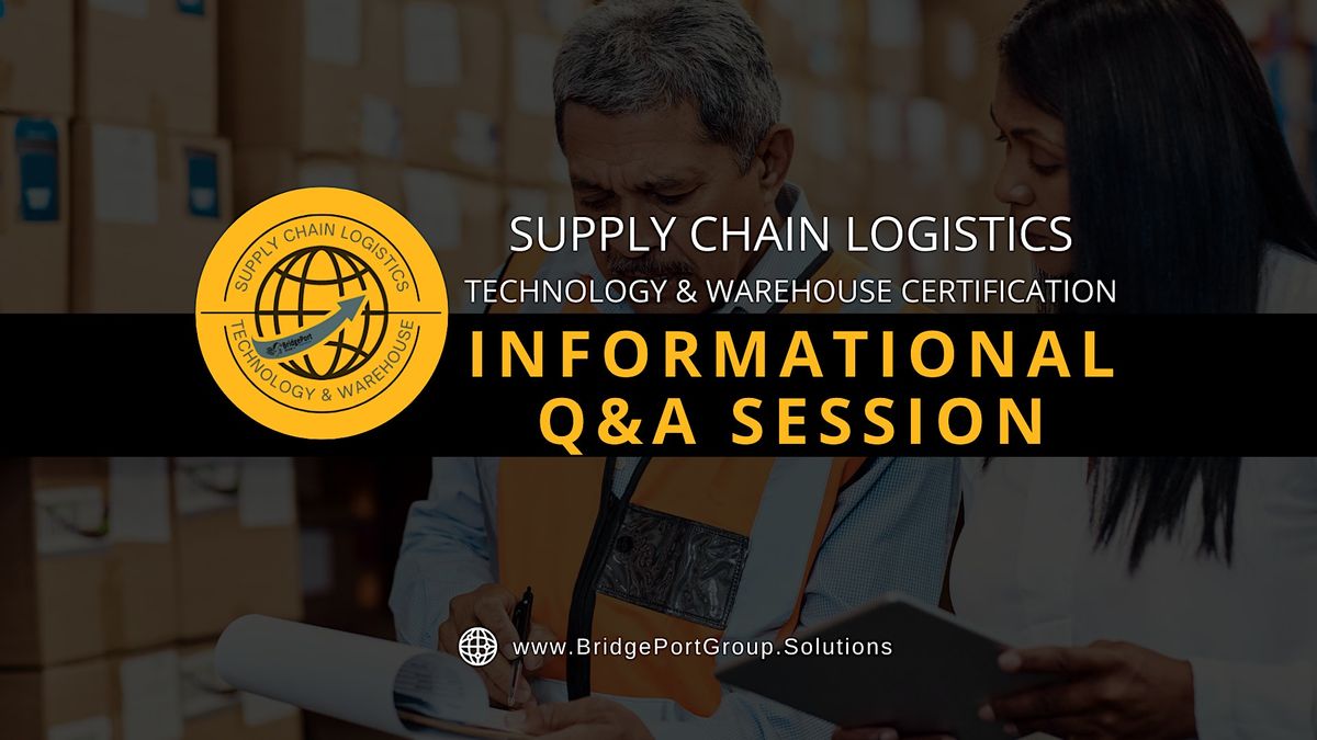 Supply Chain Logistics Technology & Warehouse Certification - INFO ...