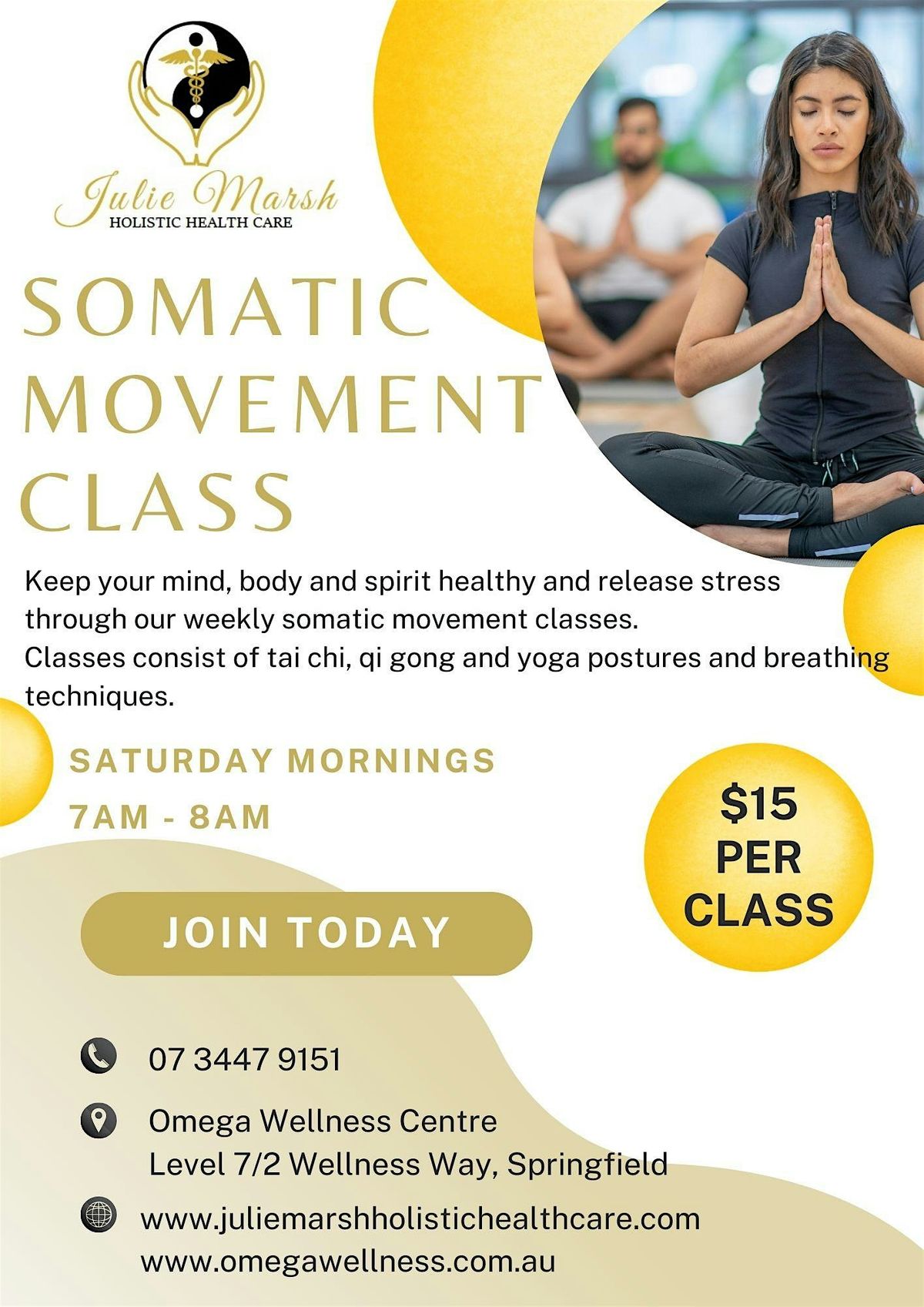 Somatic Movement Classes, level 7/2 Wellness Way, Springfield Central ...