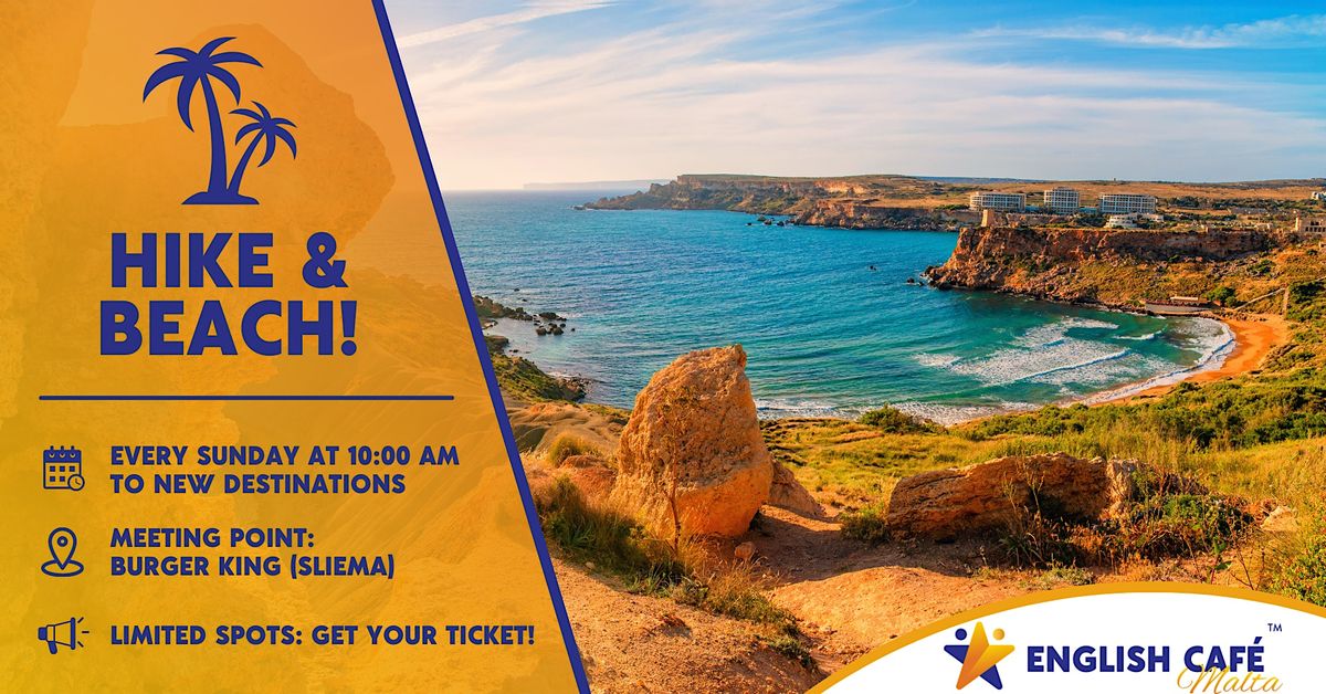 Hike & Beach!, Burger King Sliema, 23 July 2023 | AllEvents.in