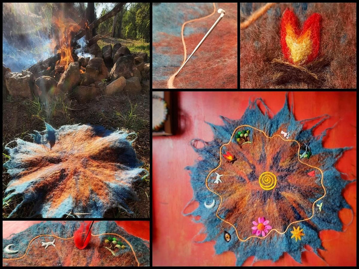 Pagan Pathways - create a felted altar/ceremonial cloth, Captain Creek ...