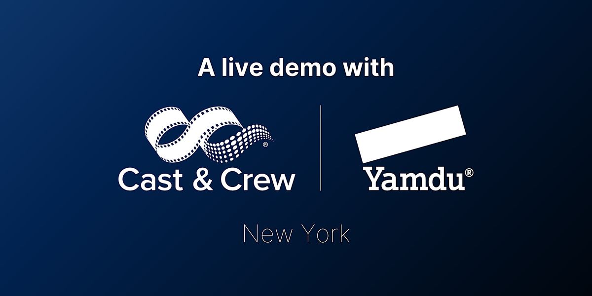 A Live Demo with Yamdu and Cast & Crew / Commercials, Media Services NY ...