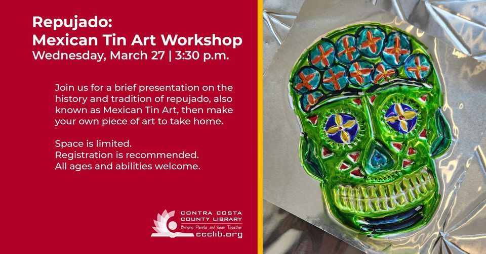 Repujado: Mexican Tin Art Workshop, Oakley Library, 27 March 2024 ...