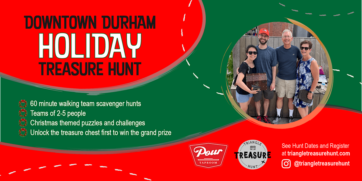 Downtown Durham Holiday Treasure Hunt - Walking Team Scavenger Hunt ...