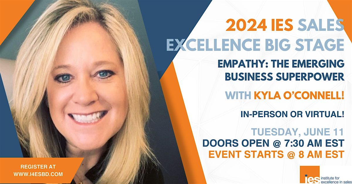 June Sales Excellence Big Stage: Empathy - The Emerging Business ...