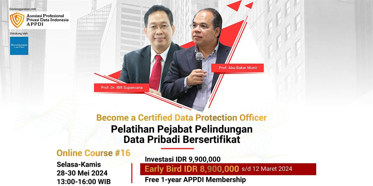 Pelatihan Pejabat Pelindungan Data Pribadi Bersertifikat, DPO Course ...