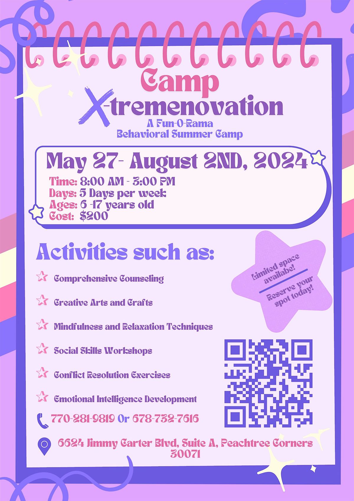 Behavioral Summer Camp, 6624 Jimmy Carter Blvd, Norcross, 30 July 2024 ...