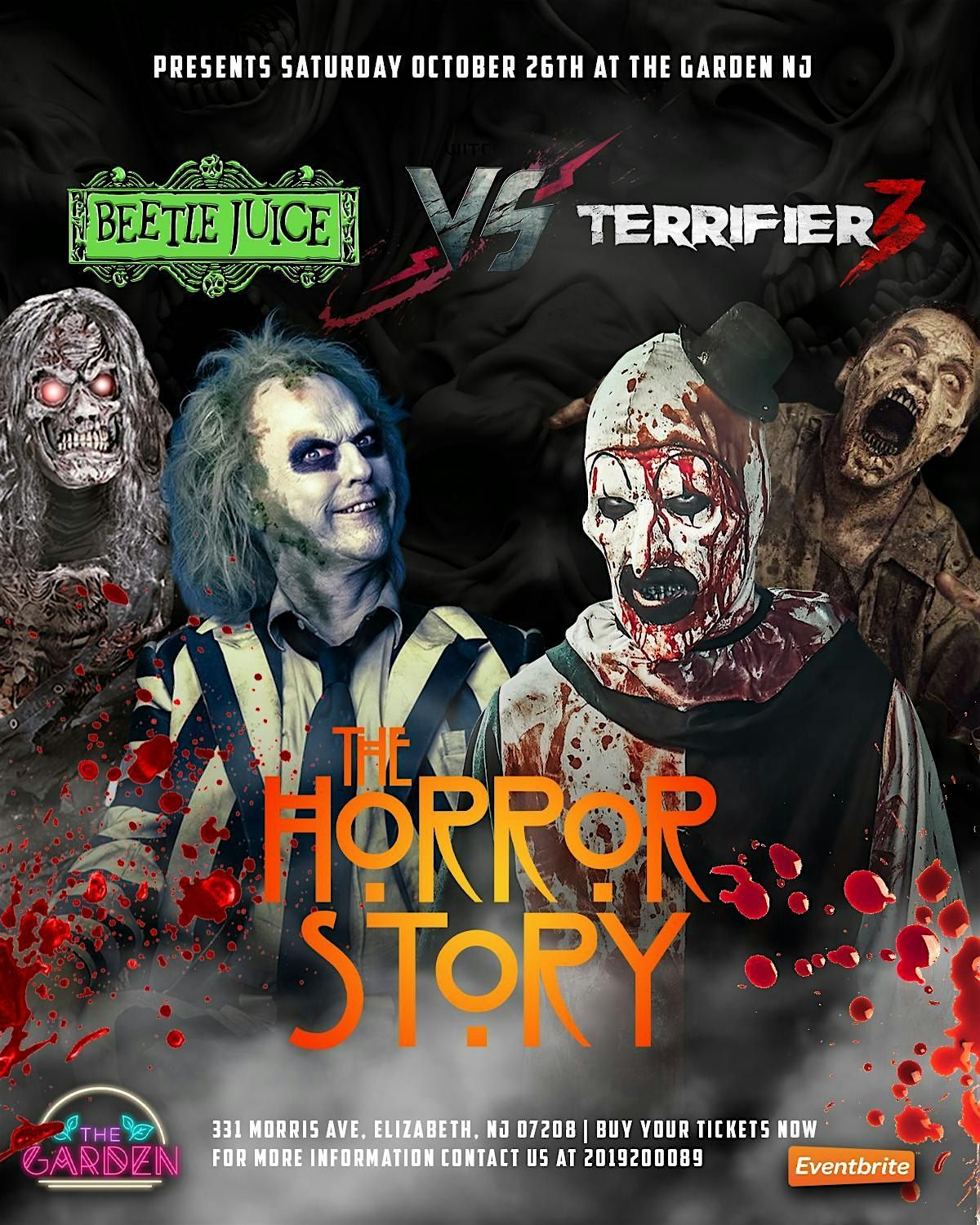 The Horror Story: Beetlejuice vs Terrifier | The Garden in Elizabeth NJ ...