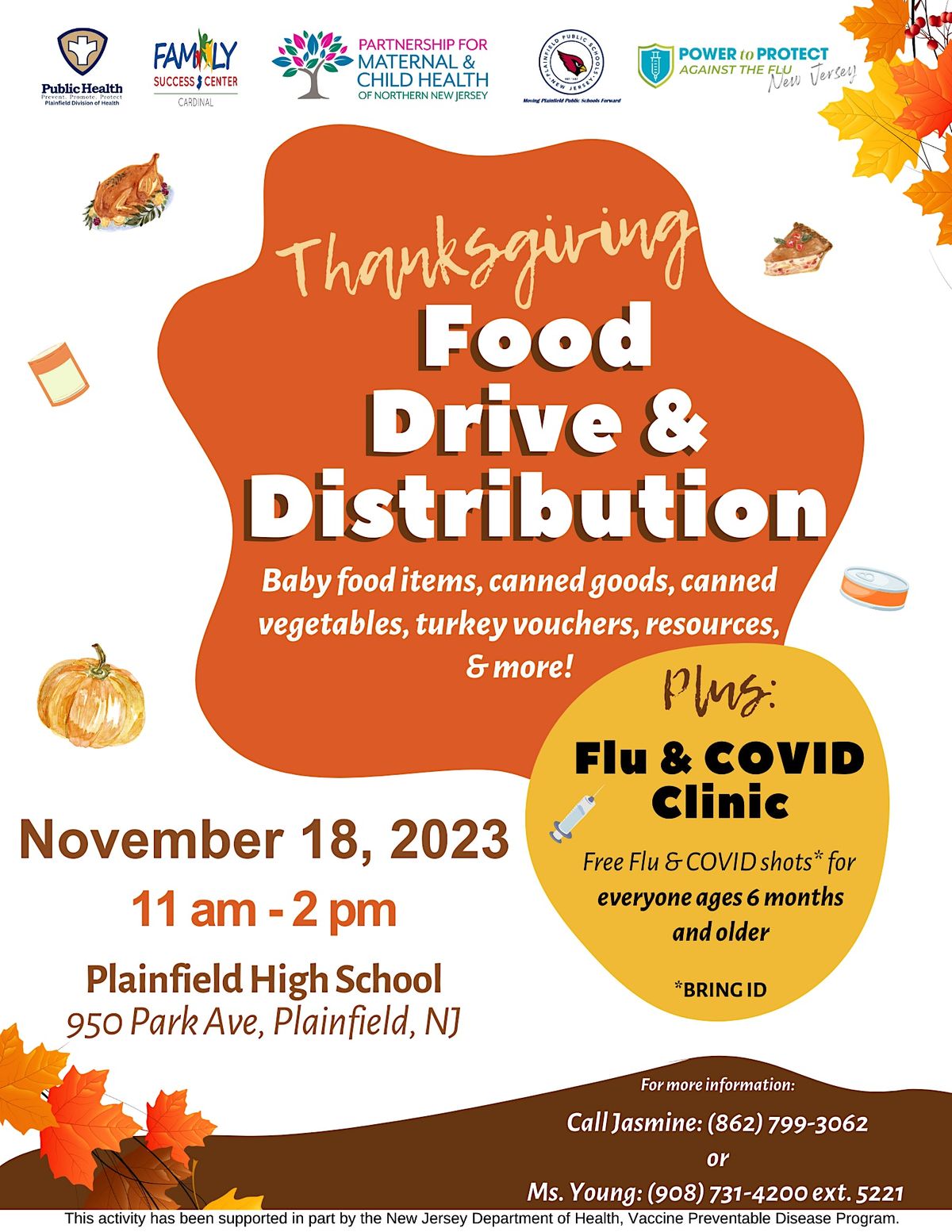 Thanksgiving Food Drive and Distribution plus Flu and COVID Clinic ...