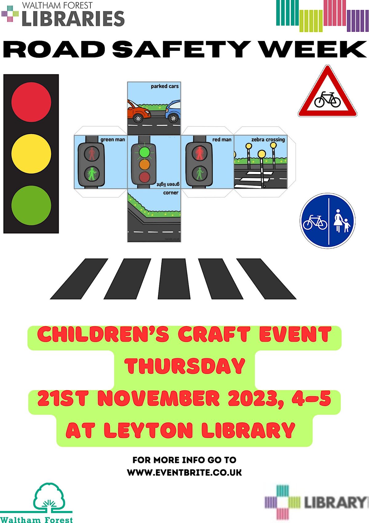 Road Safety Week craft @ Leyton Library, Leyton Library, London, 21 November 2023 | AllEvents.in
