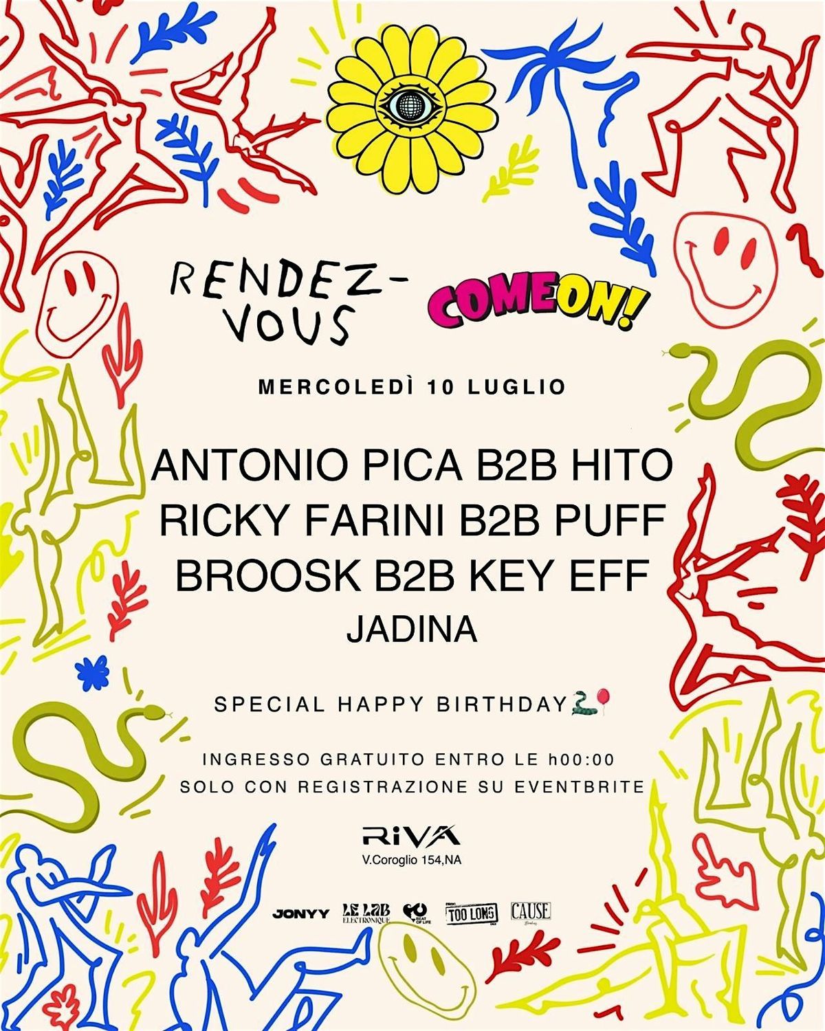 Mercoledi 10 Luglio RENDEZ-VOUS presenta PICA b2b HITO, RIVA CLUB ... Mercoledi 10 Luglio RENDEZ-VOUS presenta PICA b2b HITO, RIVA CLUB ...