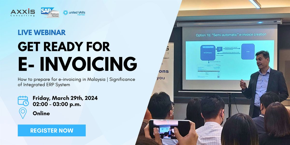 Get Ready for E-invoicing!, March 29 2024 | Online Event | AllEvents.in