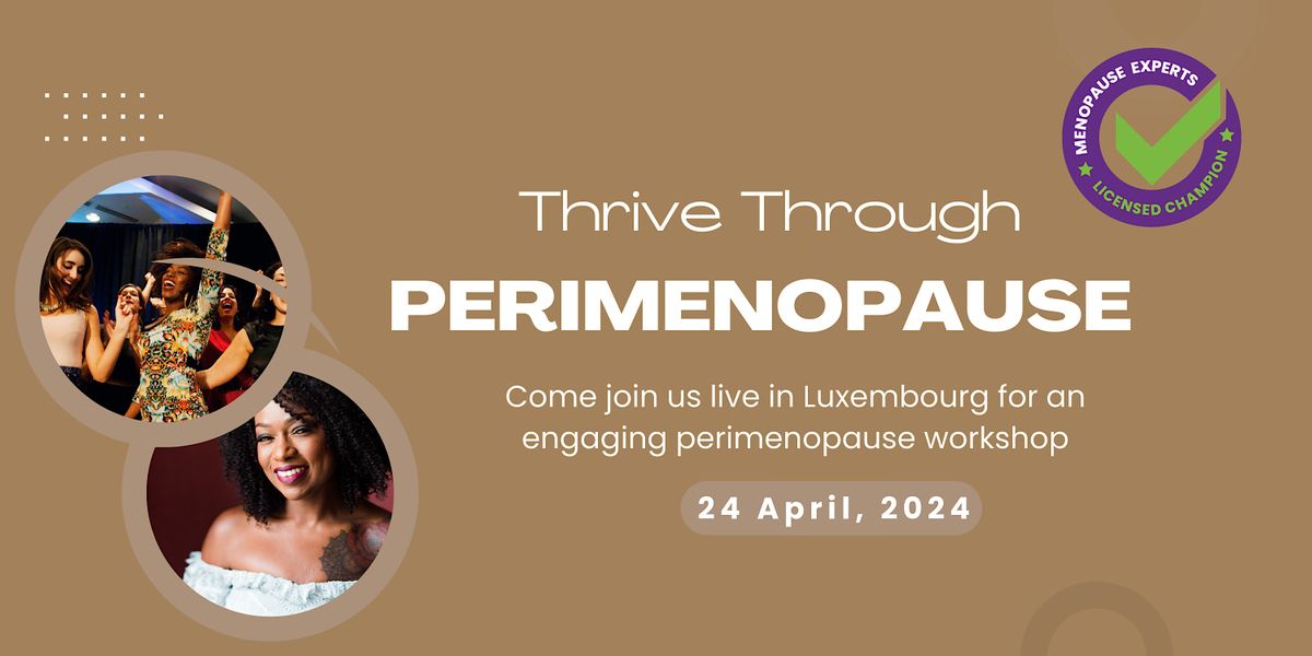 Thrive Through Perimenopause, Mama Shelter Luxembourg, 24 April 2024 | AllEvents