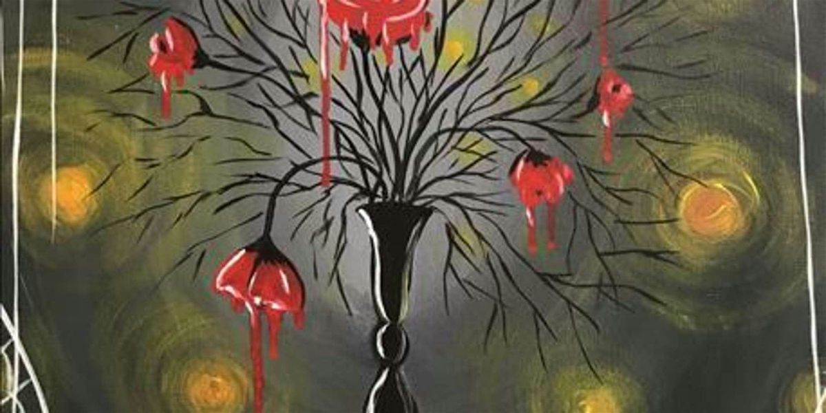 Drops of Blood From a Vampires Bouquet - Paint and Sip by Classpop ...