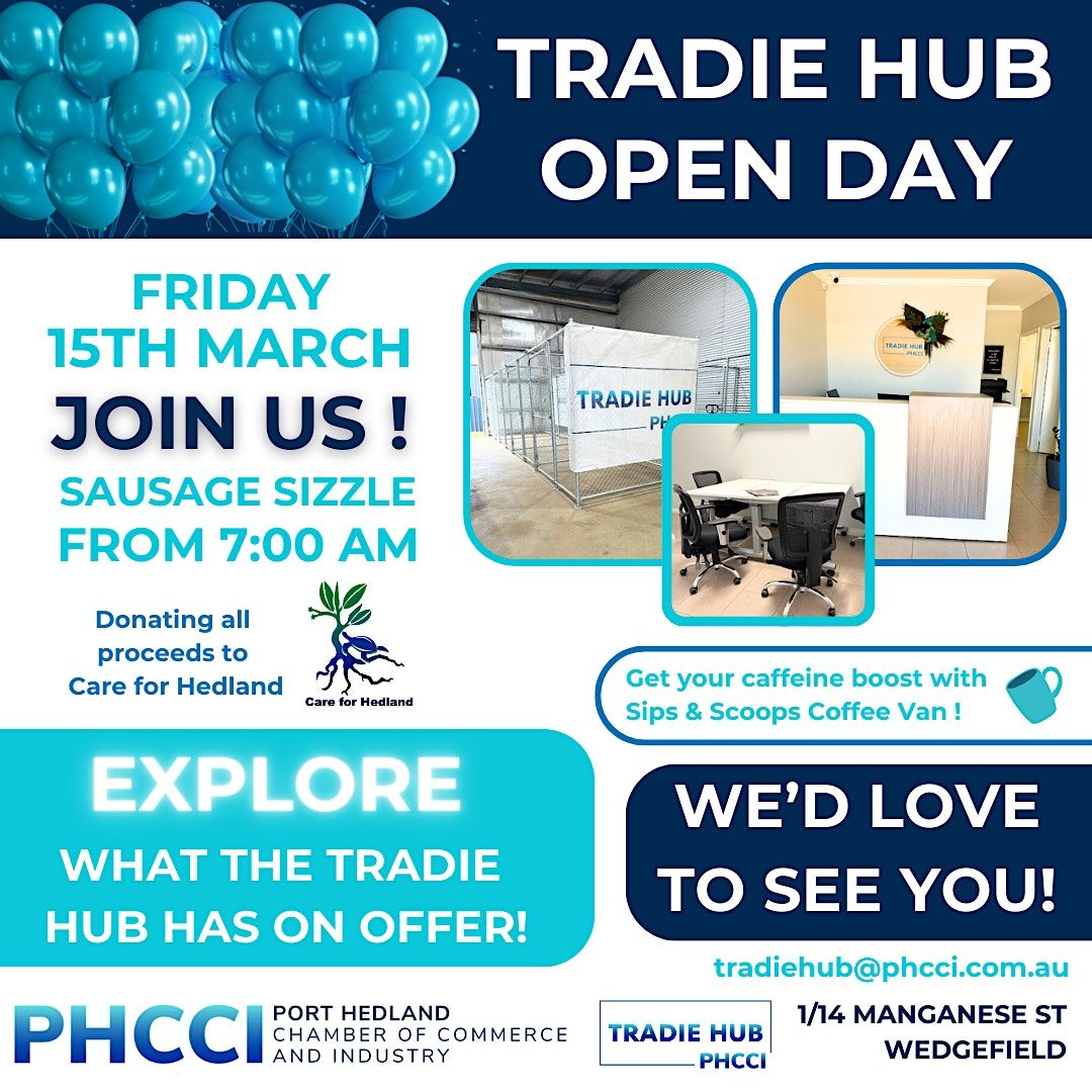 Tradie Hub Open Day, PHCCI Tradie Hub, Wedgefield, 15 March 2024 ...