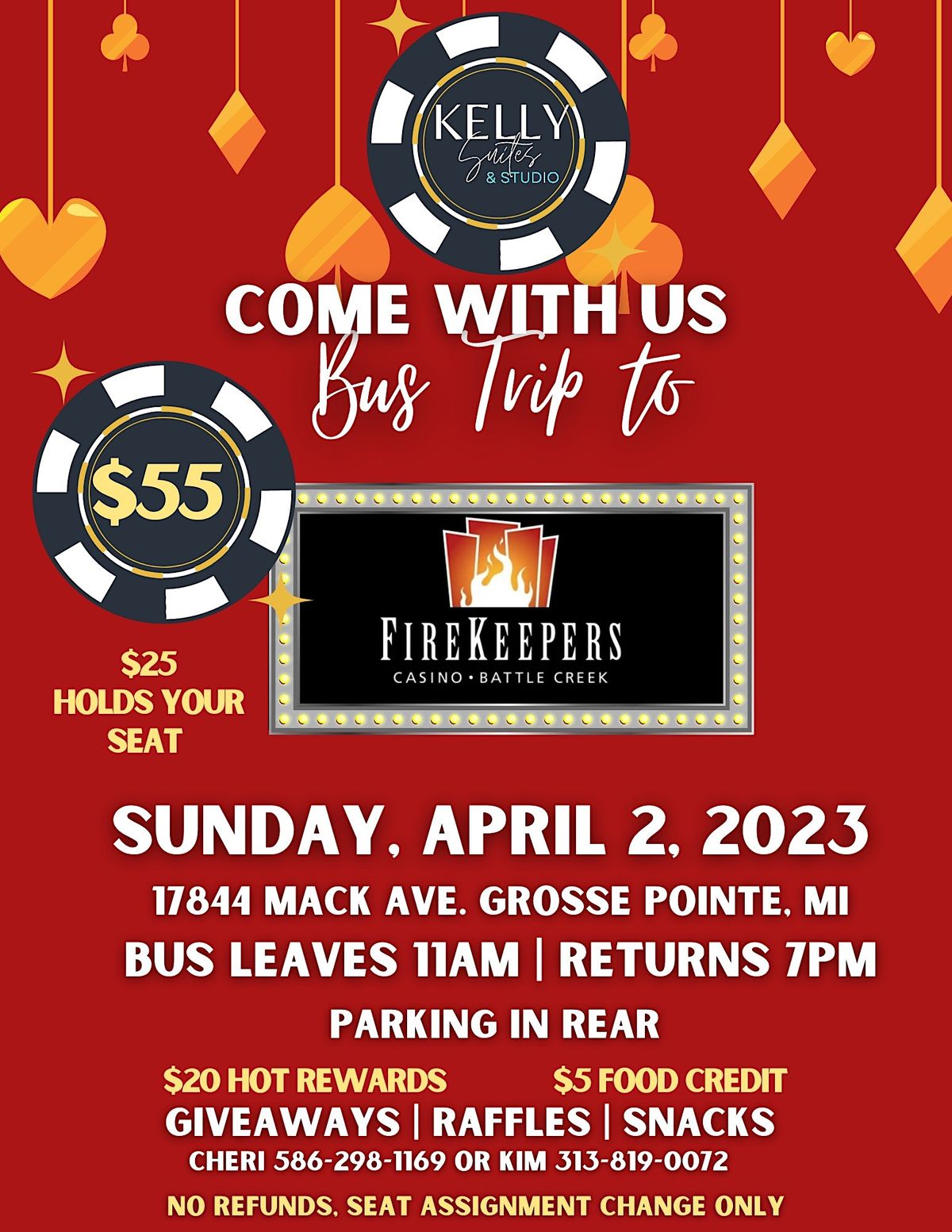 Casino Day Trip, FireKeepers Casino Hotel, Battle Creek, 2 April 2023 ...