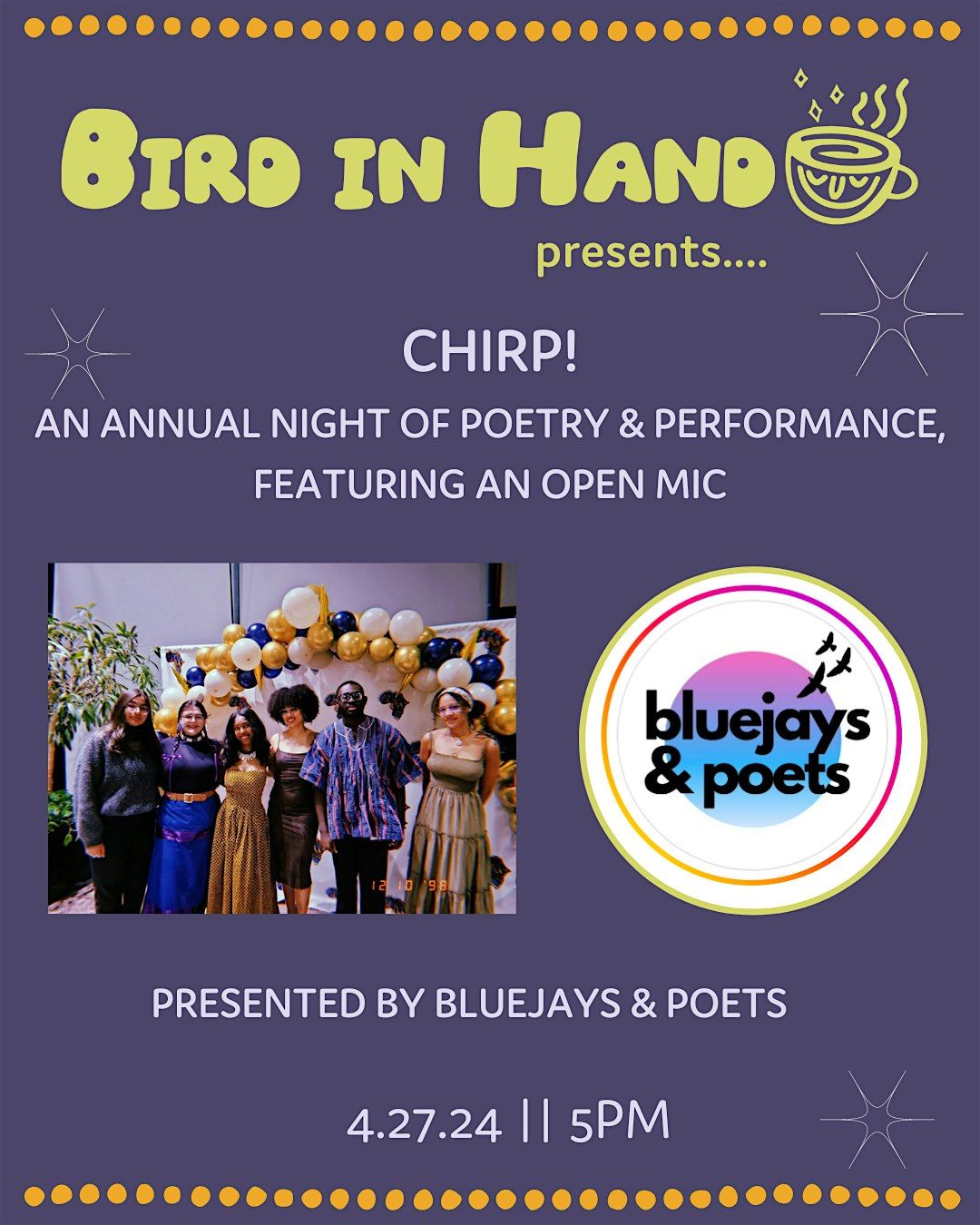 CHIRP! : An Annual Night of Poetry & Performance, Featuring an Open Mic ...