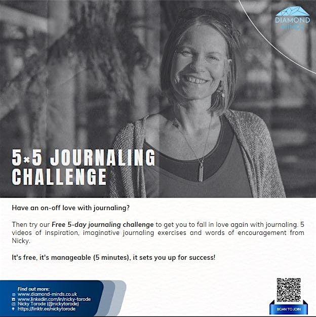 Free Journaling Challenge - 5x5 videos and exercises. 5 mins a day, 5 ...