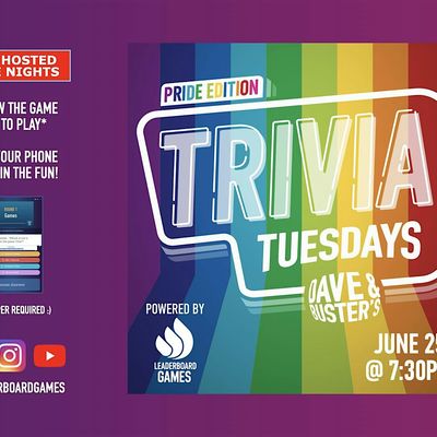 Trivia: PRIDE Edition | Dave & Busters - Homestead PA - TUE 06/25 ...