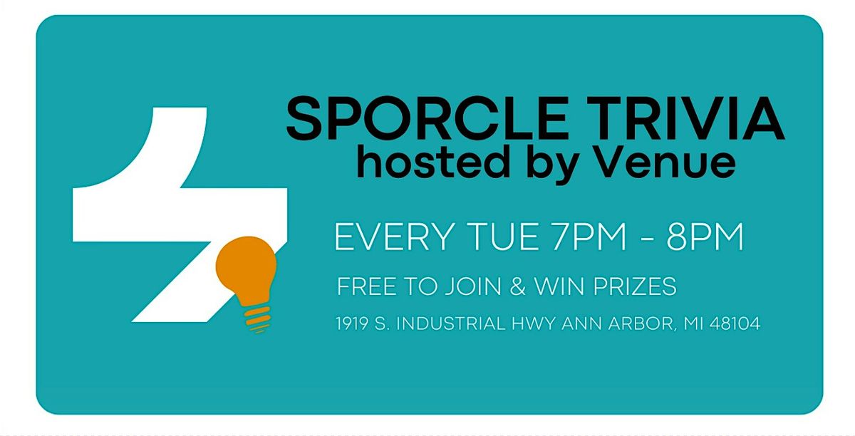Sporcle Trivia at Venue, 1919 S Industrial Hwy, Ann Arbor, 6 June to 29 ...